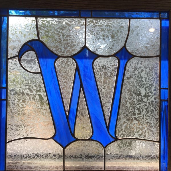 Stained Glass Pattern Letter W - Etsy