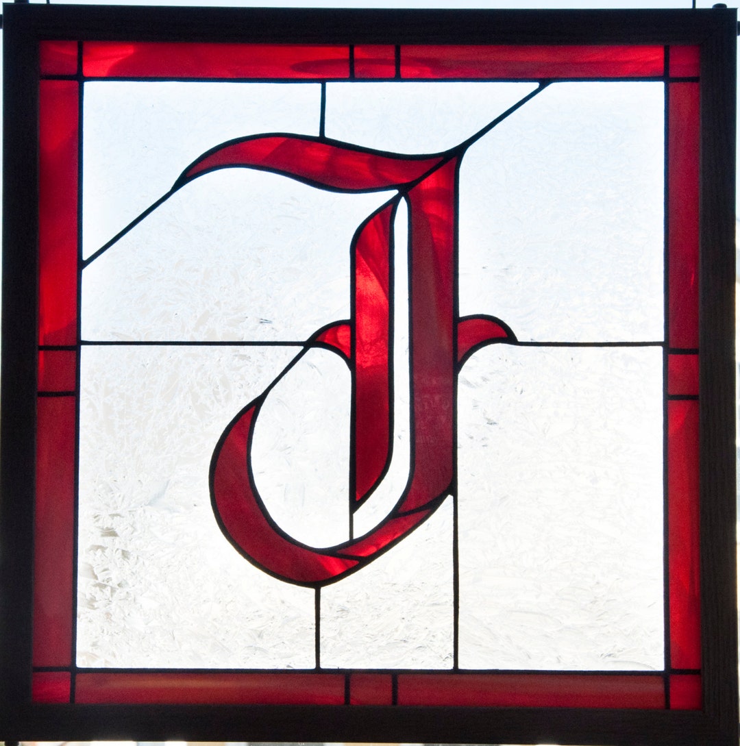 Stained Glass "j" - Etsy
