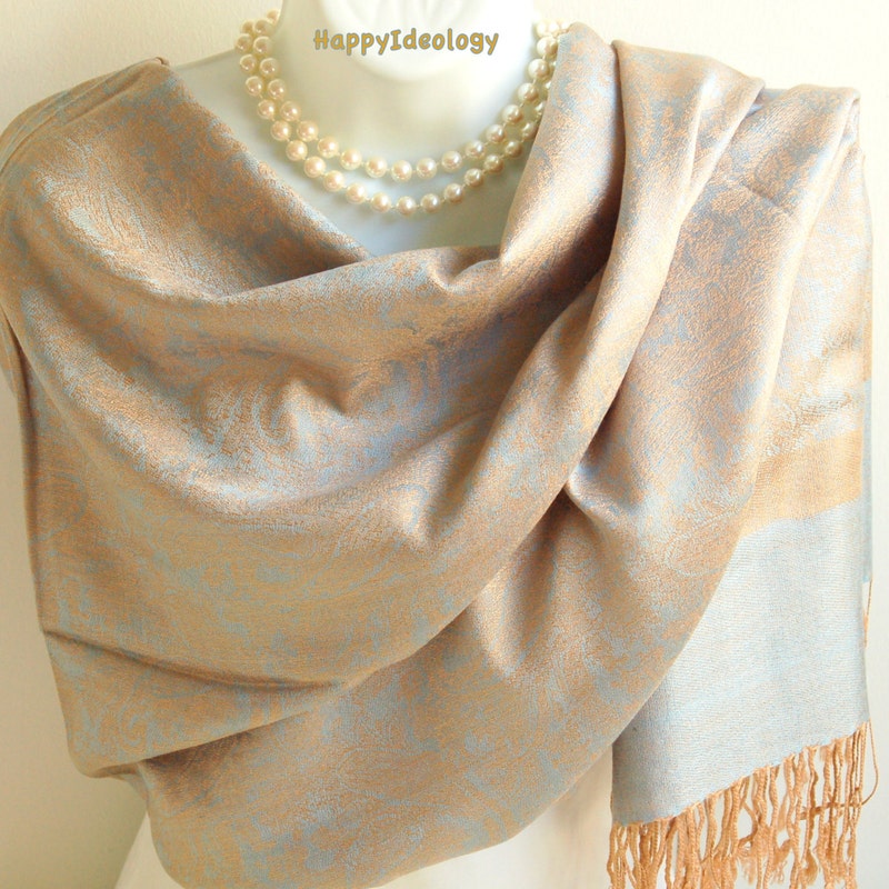 Grey Pashmina - Etsy