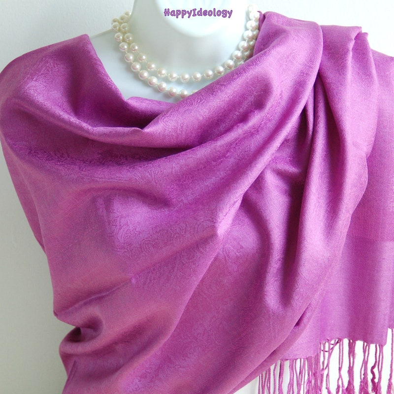 Purple Pashmina - Etsy