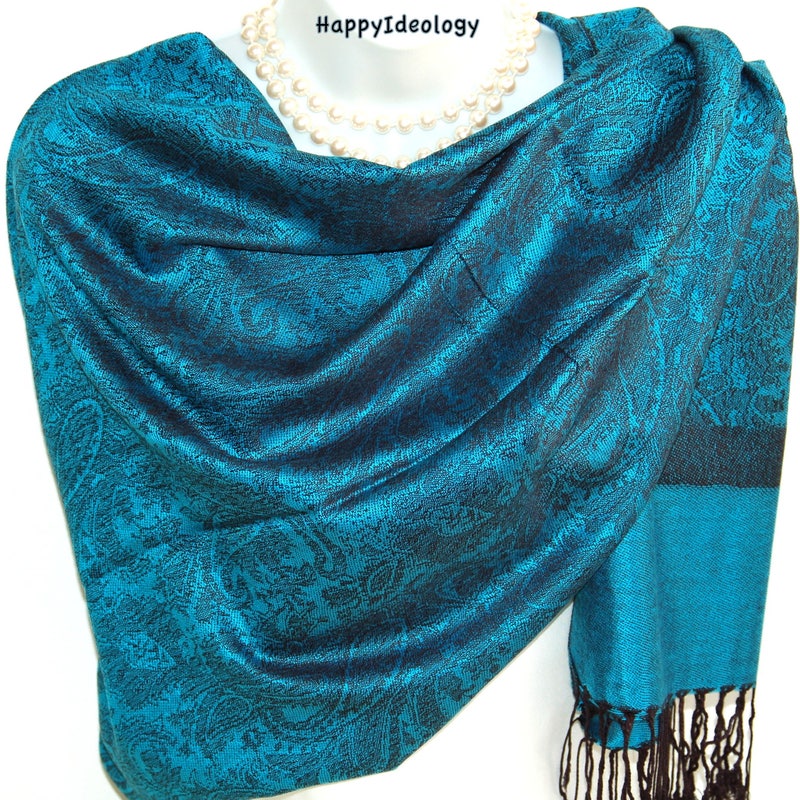 Teal Blue Scarf - Etsy