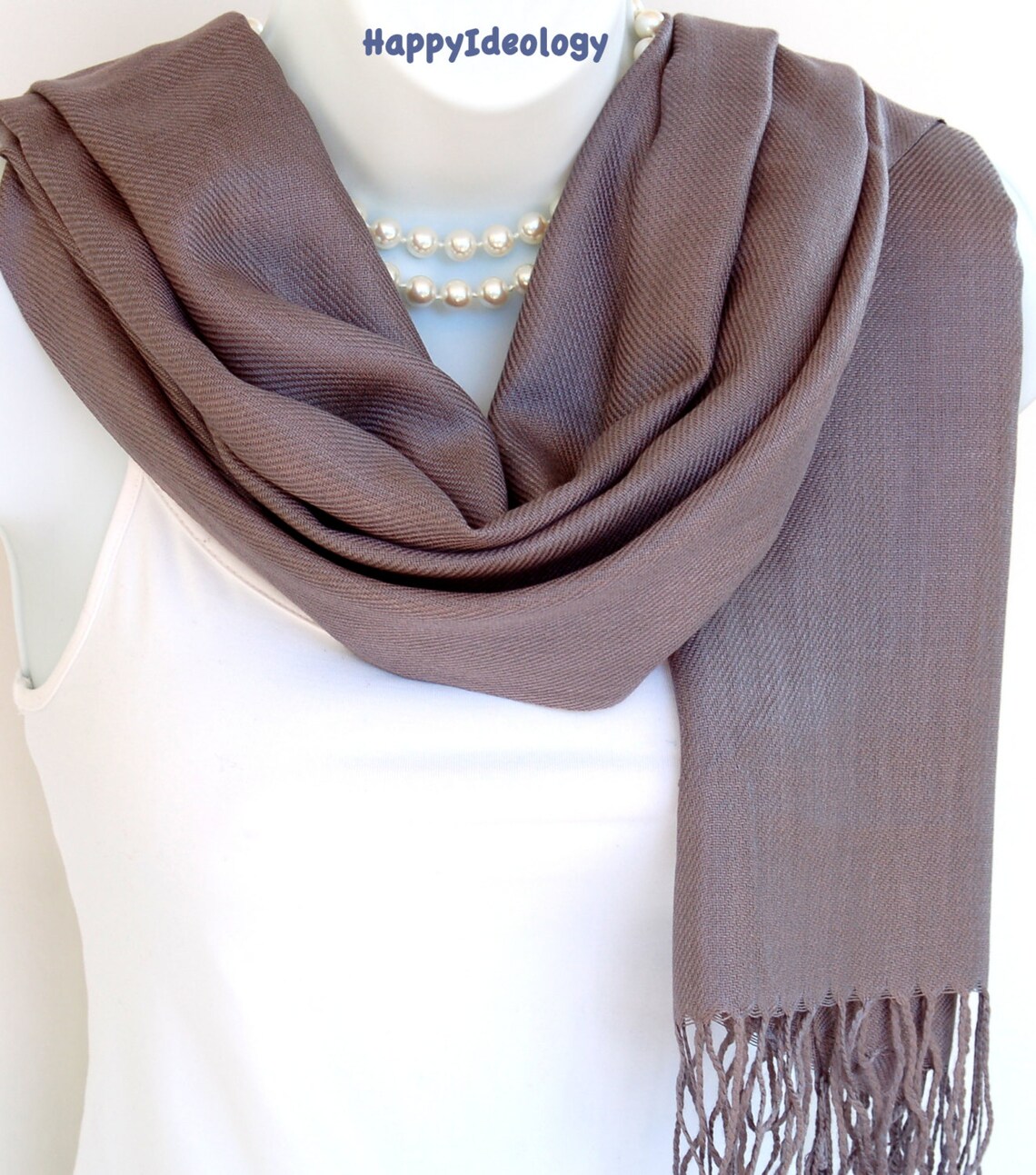 Gray Pashmina Scarf. Dark Gray Pashmina/shawl.grey Pashmina | Etsy