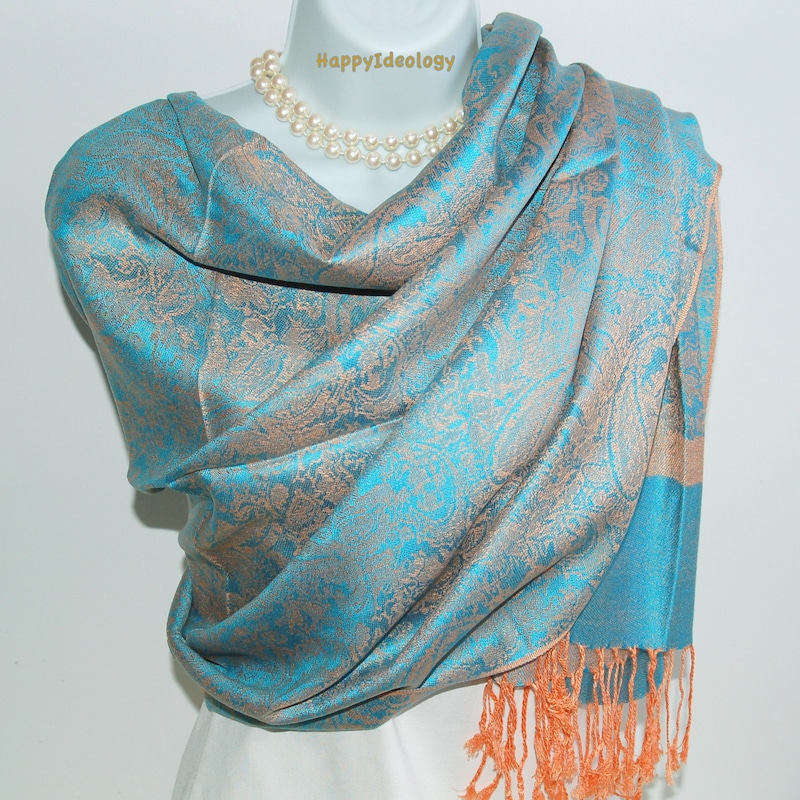 Turquoise Scarves - Etsy