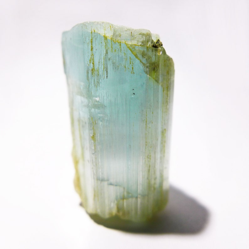 Natural Blue Beryl Var Aquamarine Crystal Specimen With Albite - Etsy