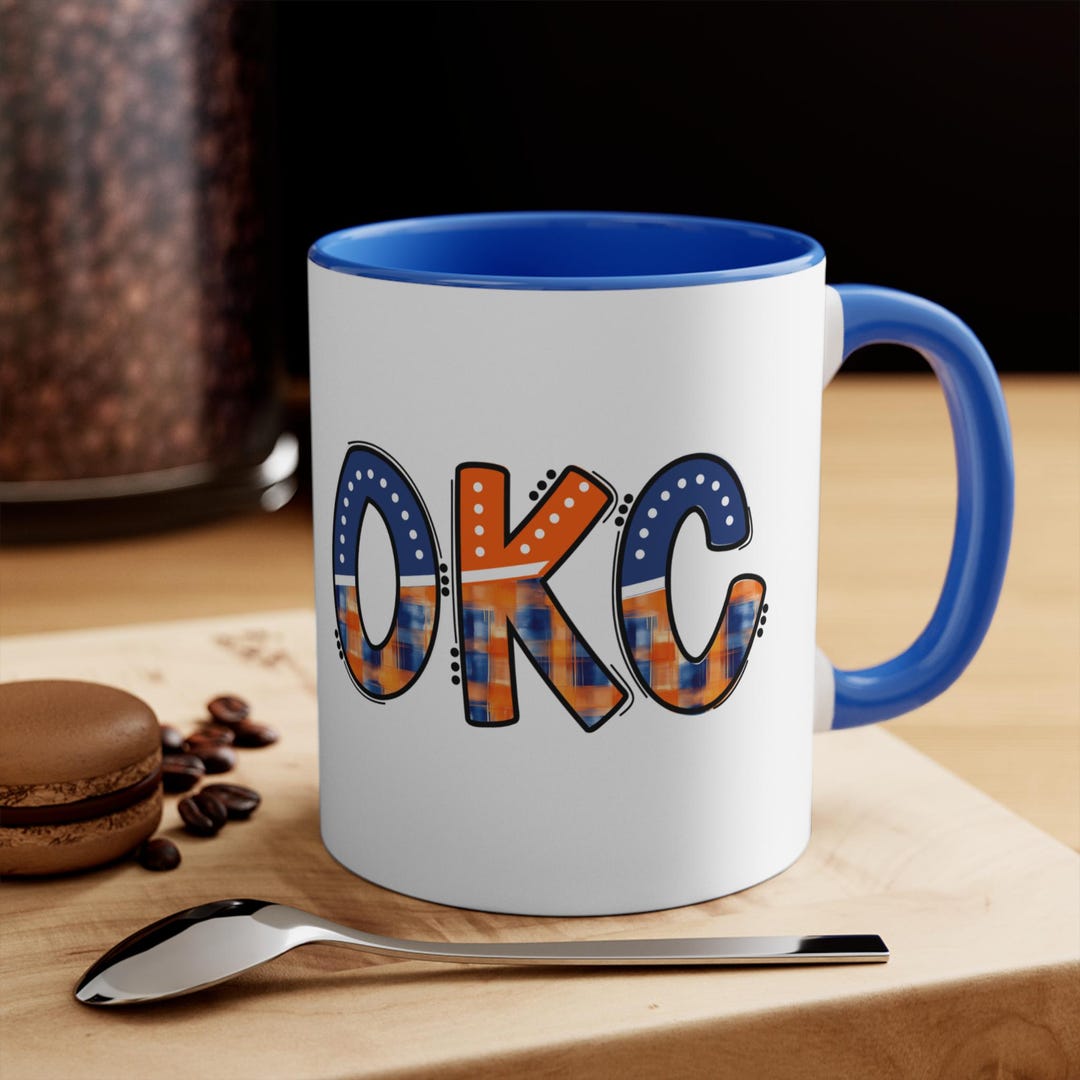 Oklahoma City Basketball Coffee Mug OKC Fan Gift OKC Drinkware Coffee ...