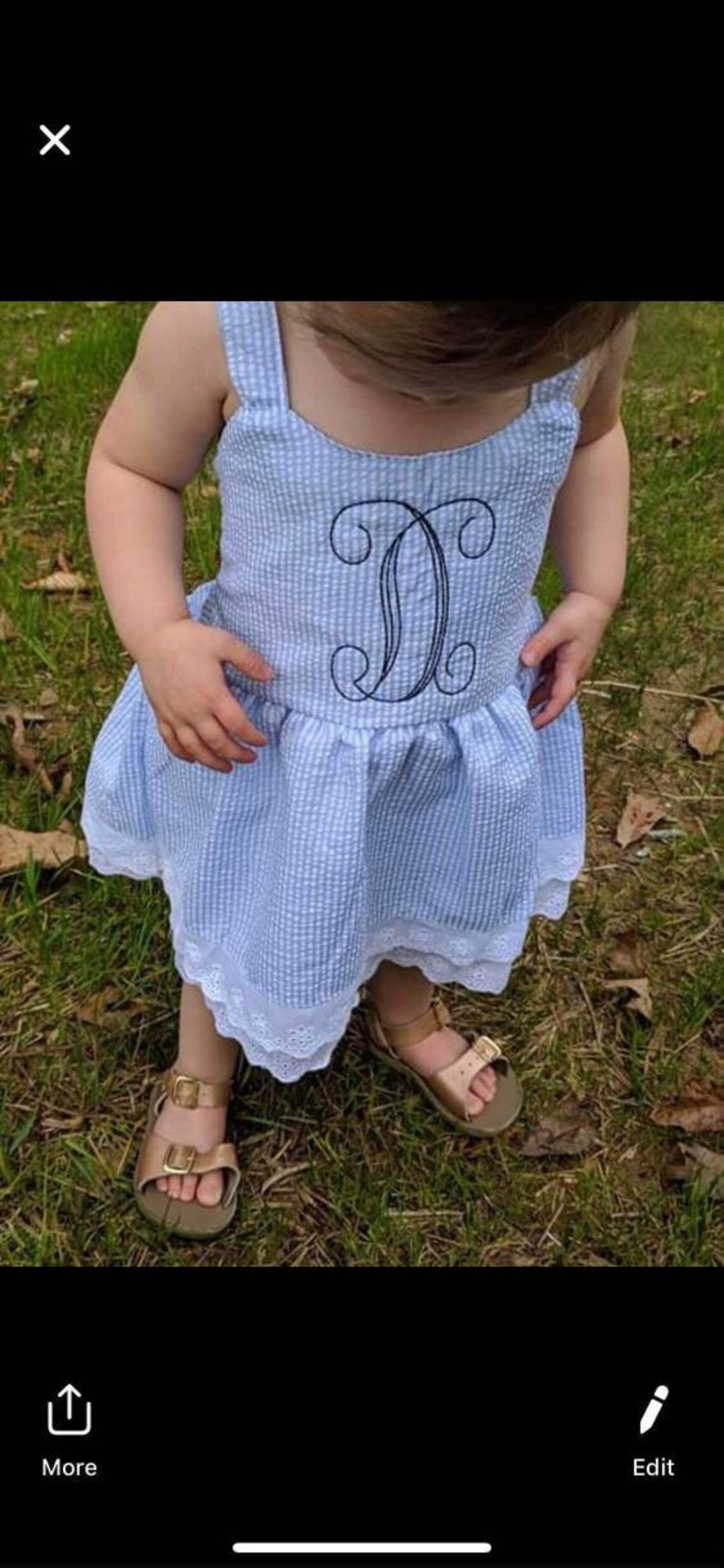 Monogrammed Baby Girl Toddler Girl Dress Monogrammed Dress | Etsy