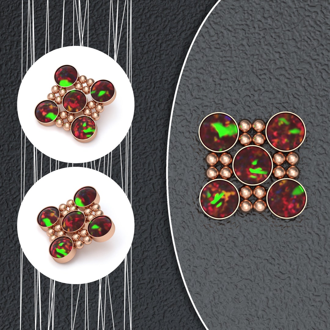 Surgical Steel Dermal Top Opal, Dermal Piercing, Microdermal Top ...