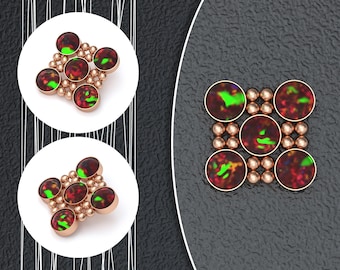 Internally Threaded Dermal Top Surgical Steel Opal Dermal - Etsy