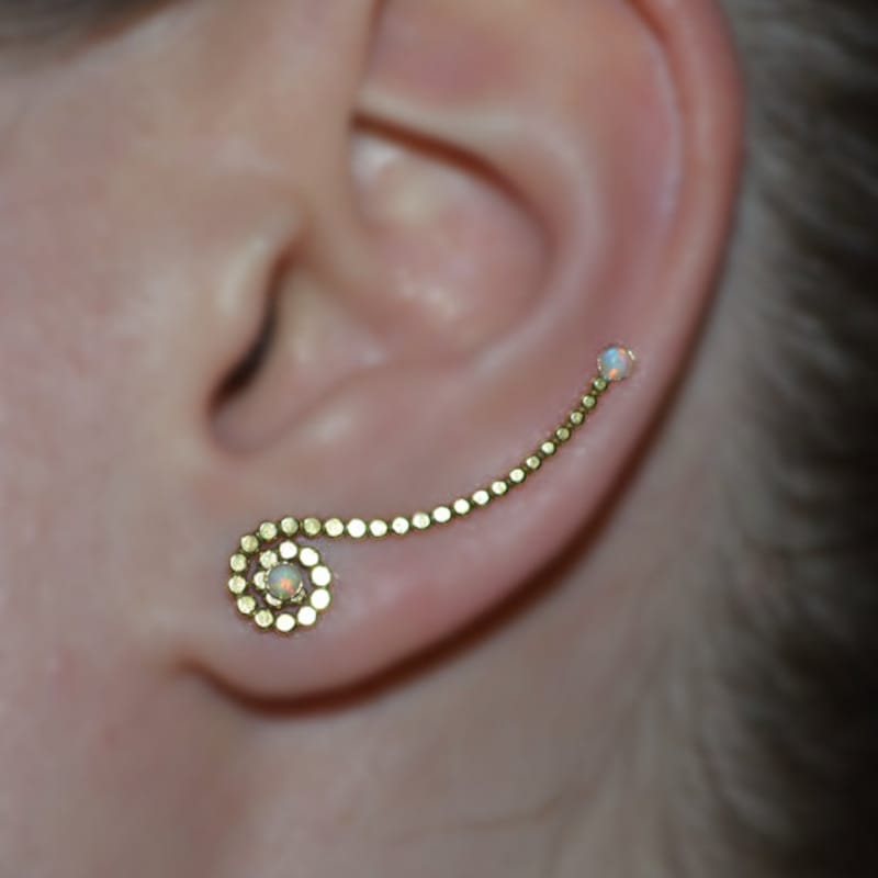 Ear Pin Earrings - Etsy