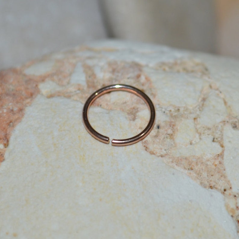 Gold TRAGUS HOOP // Tragus Piercing 20g 7mm Rook Earring - Etsy