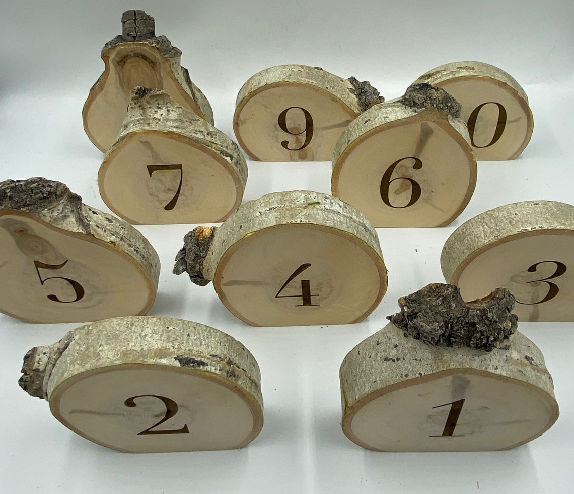 Wedding Decor Table Numbers Table Number Wedding Wood - Etsy