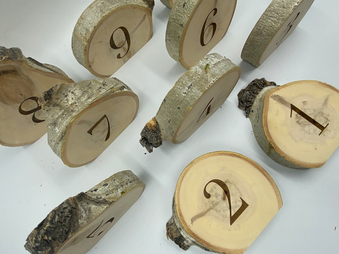 Wedding Decor Table Numbers Table Number Wedding Wood - Etsy
