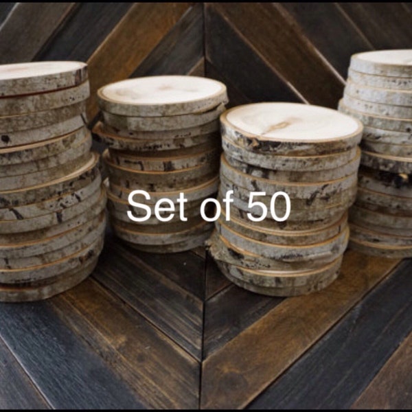 Rustic Wood Discs - Etsy