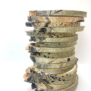 Aspen Wood Unique Shaped Wood Slices - Odd Shaped Wood - Wood Burning ...