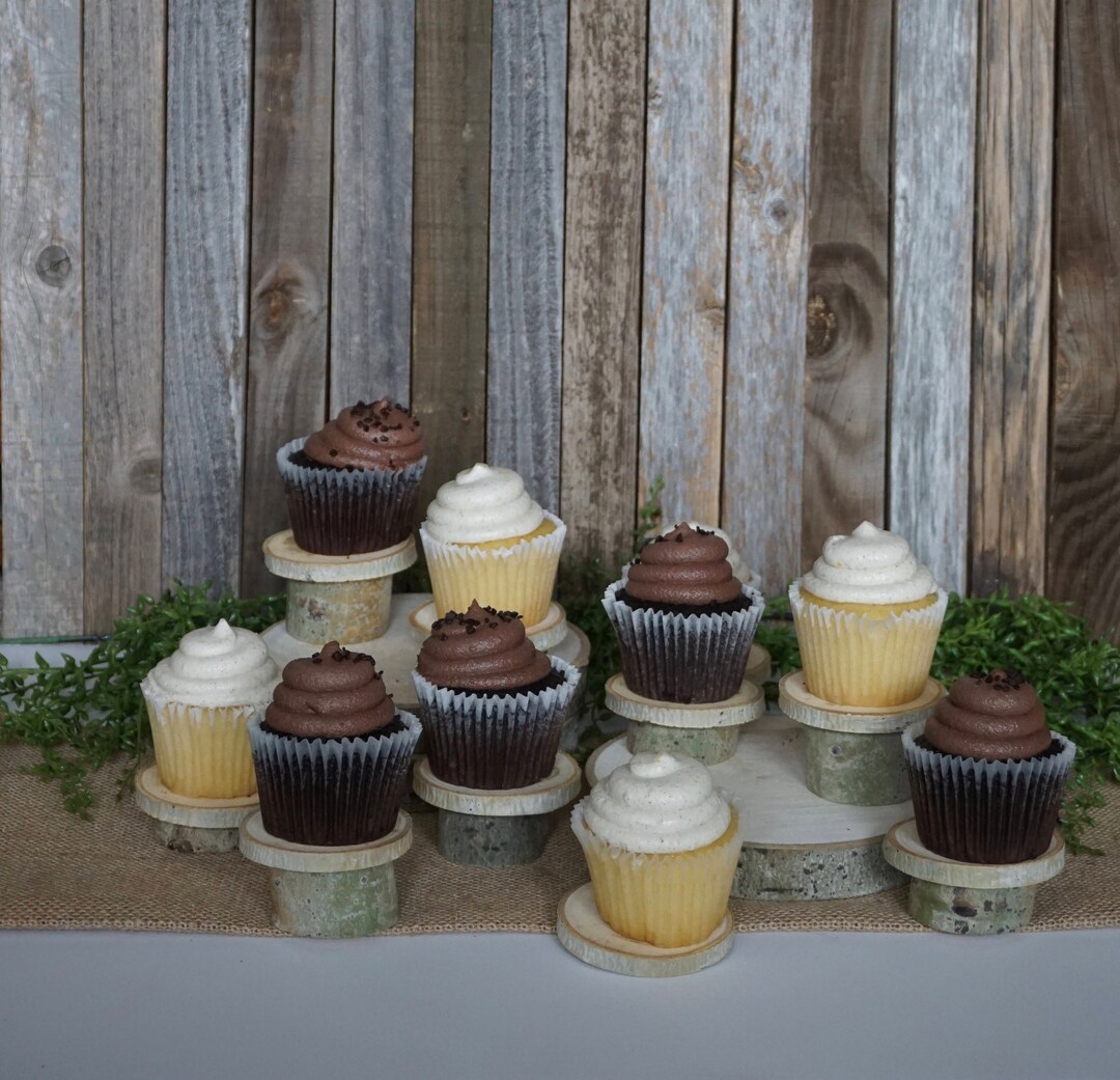 Wood Cupcake Stands Individual Cupcake Stands Wedding - Etsy