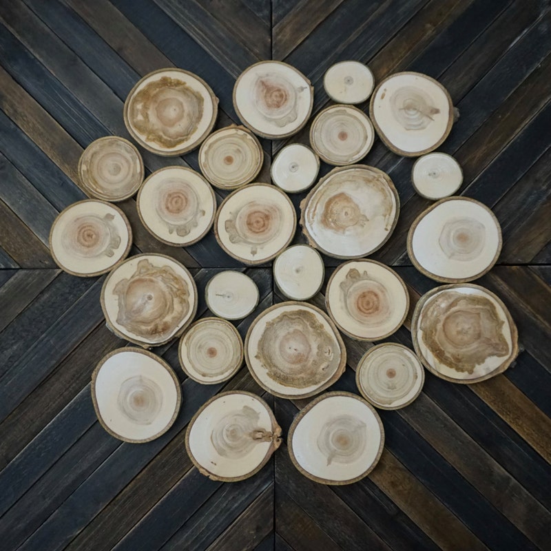 Rustic Wood Slices - Etsy