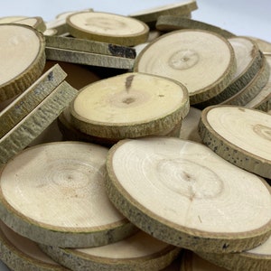 Bulk 2.5-3" Wood Slices Aspen - Rustic Wedding Decor - Magnets - Wood ...