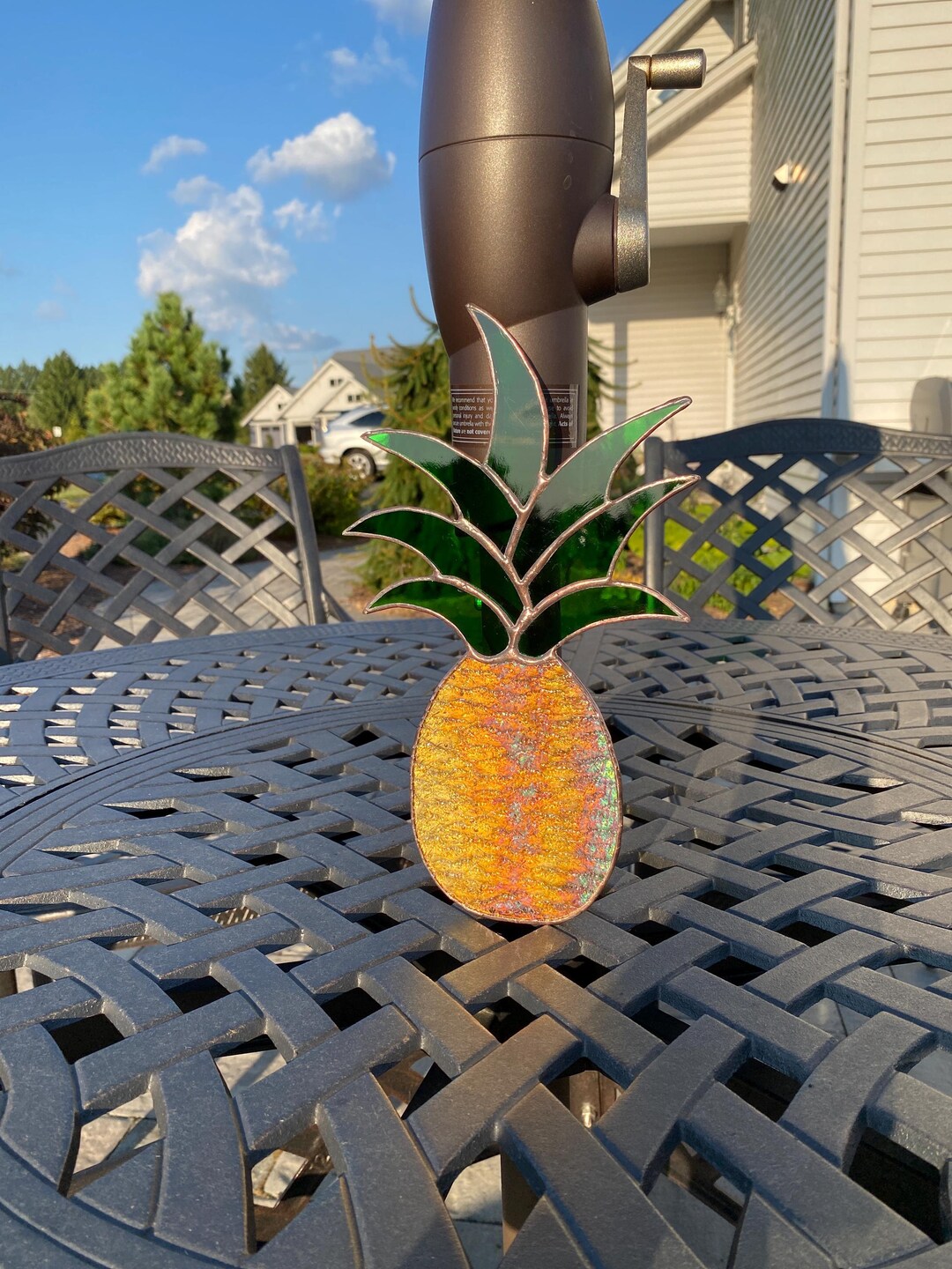 Pineapple Window Art-stained Glass Sun Catcher - Etsy