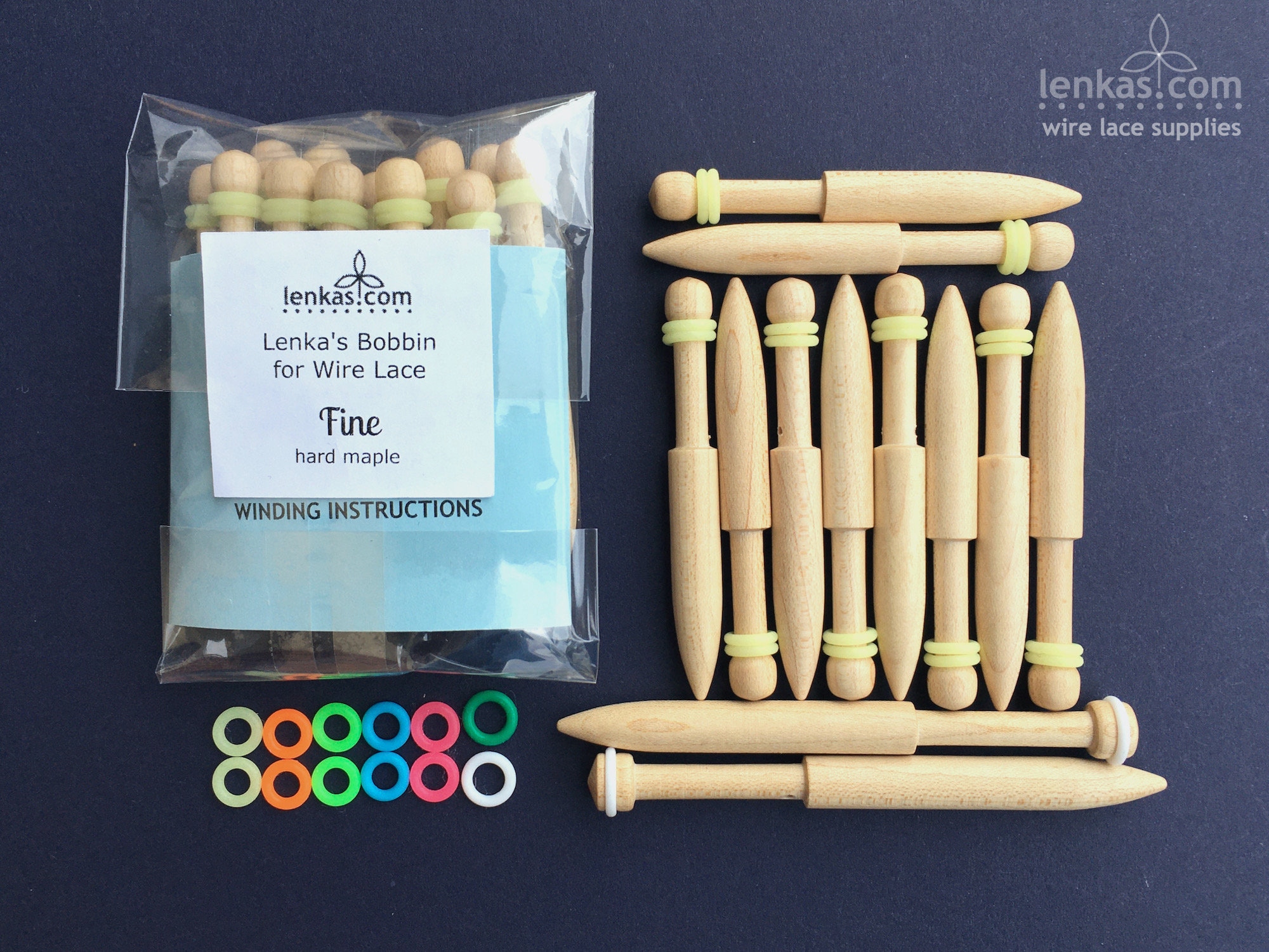 Student Kit With FINE Bobbins for Wire Lace Lacemaking - Etsy