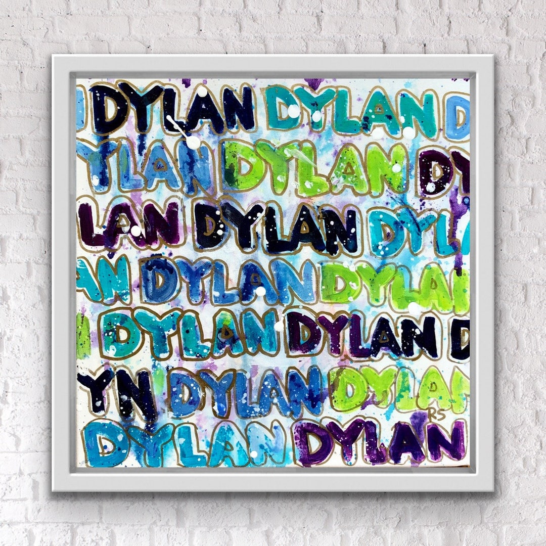 Custom Personalized Graffiti Name Painting. Teen Girl / Boy Bedroom Pop ...