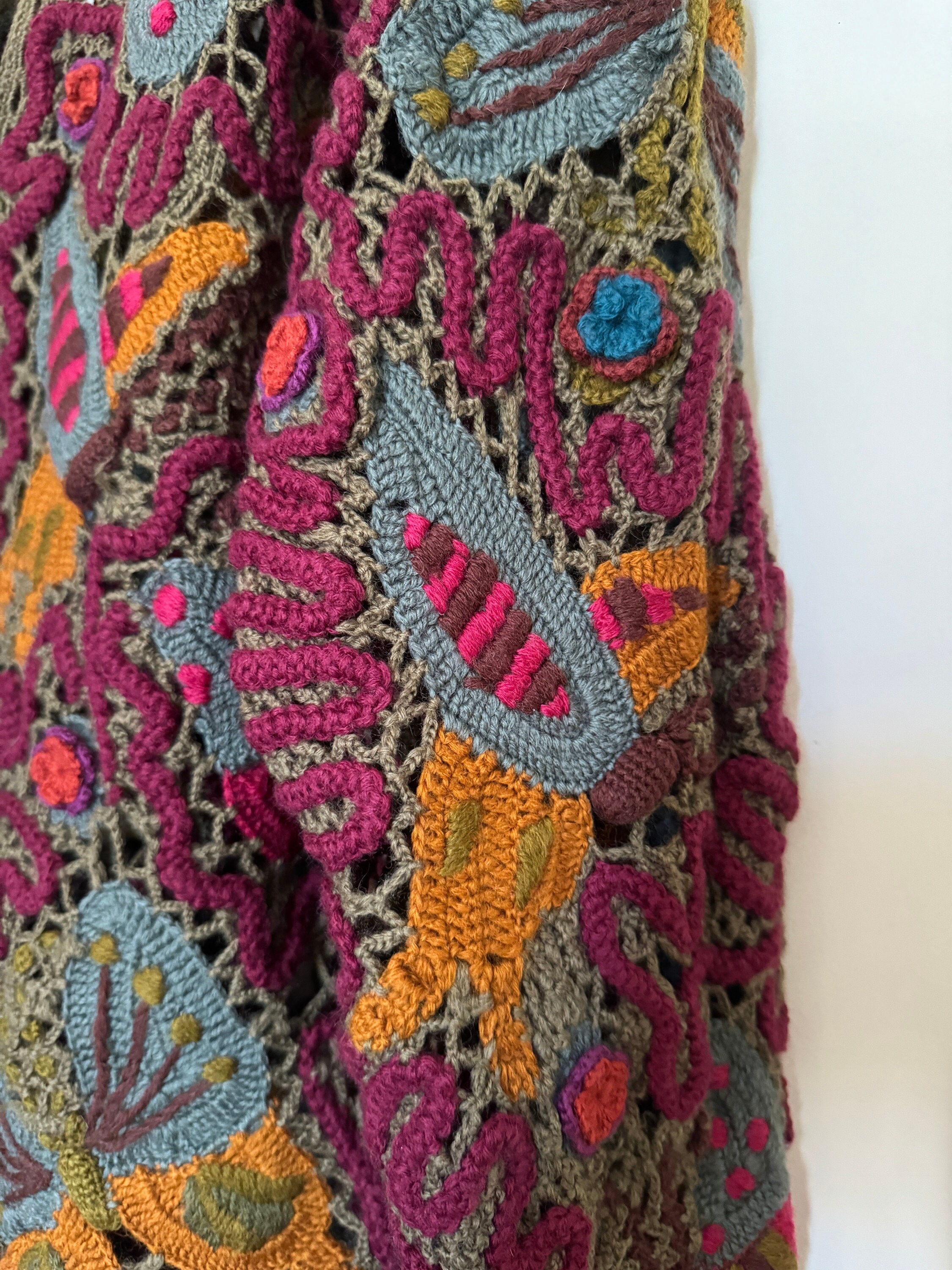 Amazing1980s Vintage Embroidery Pullovers Handmade Wool Sweater - Etsy