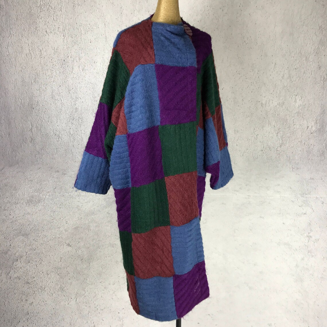 Sale!amazing 80's Vintage Missoni Color Block Patchwork Oversized Long ...