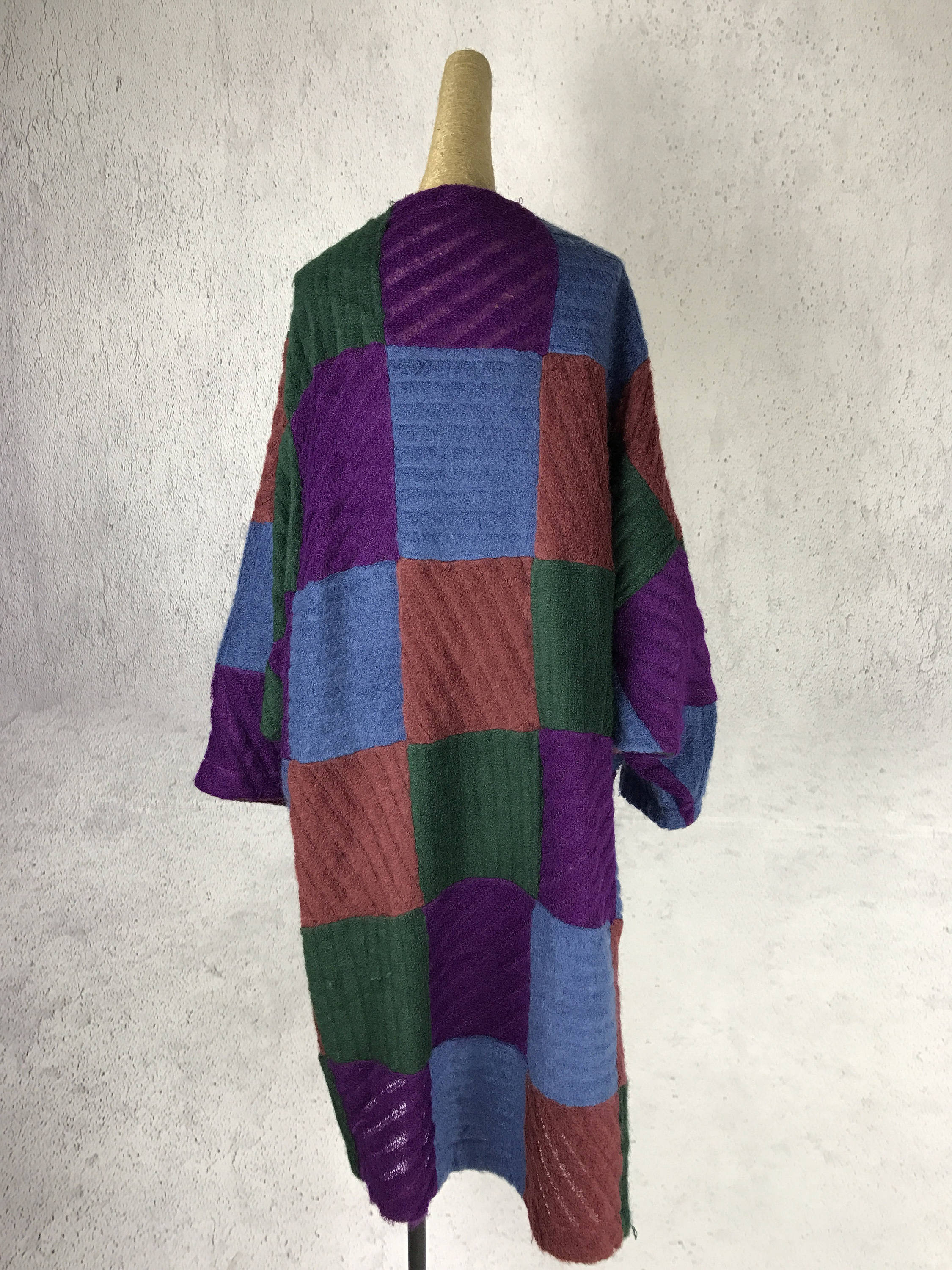 Sale!amazing 80's Vintage Missoni Color Block Patchwork Oversized Long ...