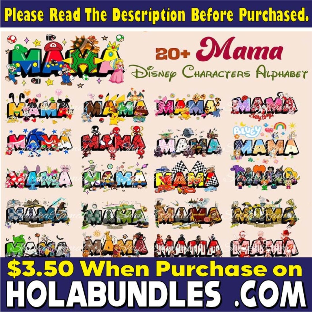 20 Mama Cartoon PNG Bundle, Characters Letters Png,doodle Story Png ...