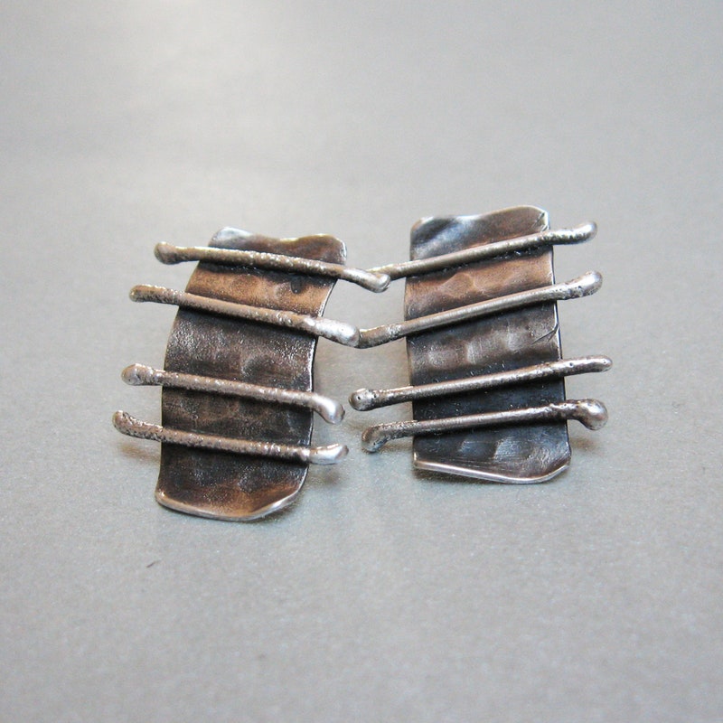 Silver Earrings Handmade - Etsy