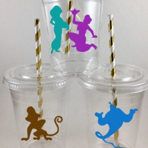 Aladdin Party Cups Birthday Cup Set Jasmine Available - Etsy