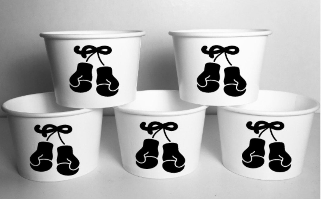 Boxing Gloves Birthday Cups Treat Party Favors Cup Ice Cream Food - Etsy