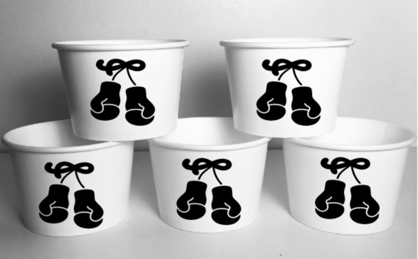 Boxing Gloves Birthday Cups Treat Party Favors Cup Ice Cream Food - Etsy