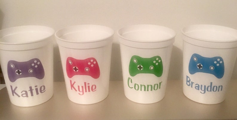 Gaming Controller PARTY CUPS Reusable Plastic Birthday Favors | Etsy