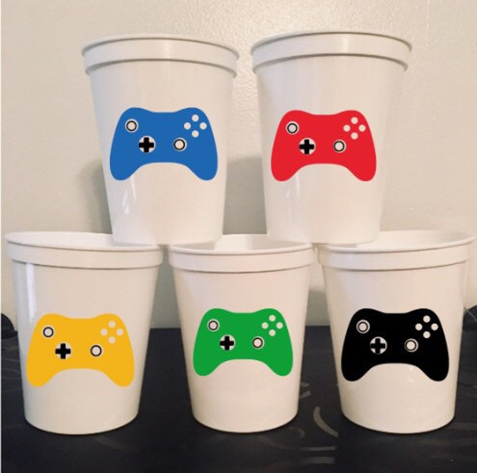 Gaming Controller PARTY CUPS Reusable Plastic Birthday Favors - Etsy
