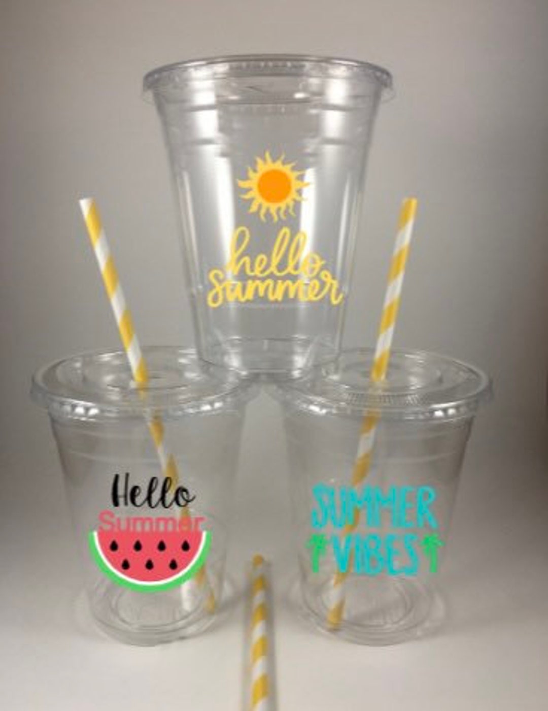 Summer Party Cups Disposable Beach Birthday - Etsy