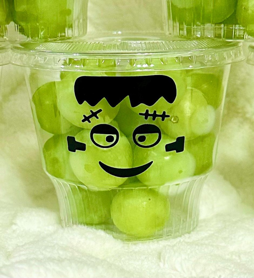 Halloween Frankenstein Monster Party Cups W/lids Class Treat Food Cup ...