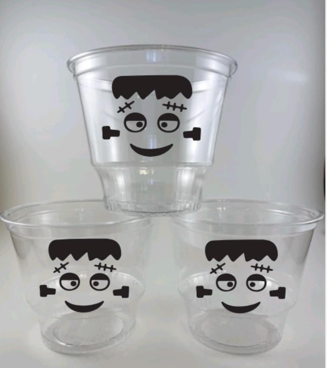 Halloween Monster Face PARTY CUPS Punch Drinks Dessert Snacks Food ...