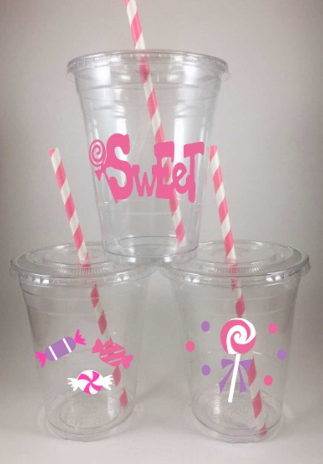 CANDY PARTY CUPS Sweet Shop Birthday Shoppe Favors Lollipop ...