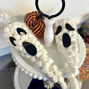 Halloween Ghost PARTY BAGS Empty Cone Shaped Favor Bag Ghosts Candy ...