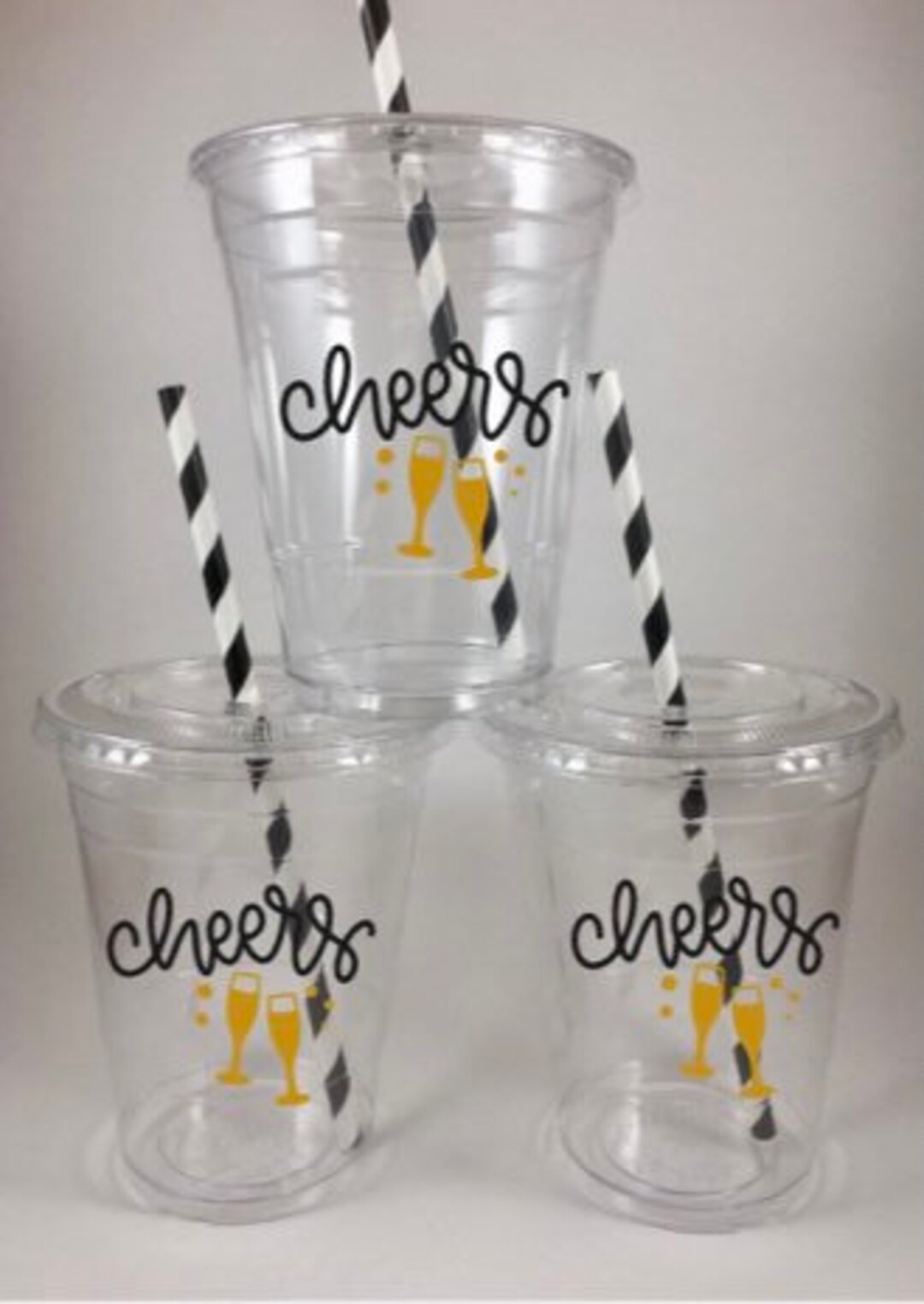 Cheers Party Cups New Years Eve Custom Colors Available Birthday ...