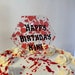 Blood Splatter Birthday Party Cake Topper Personalized Horror - Etsy