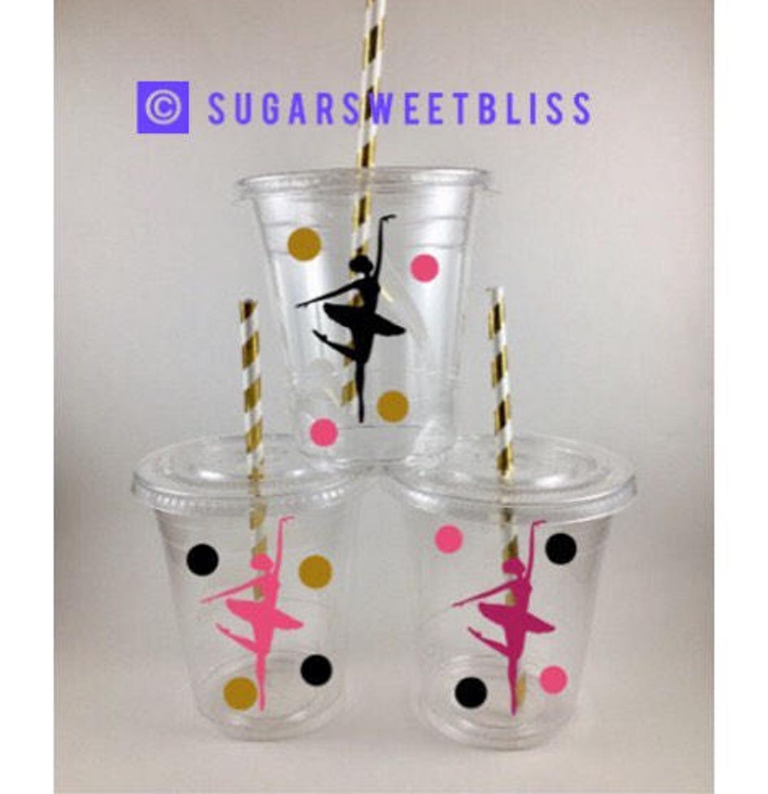 Ballet Party Cups Ballerina Dance Birthday Theme Any Color Personalized ...