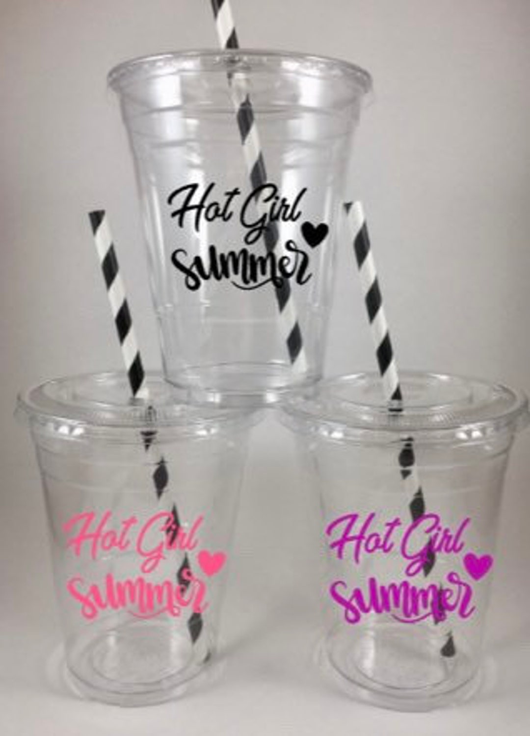 Hot Girl Summer Party Cups Disposables All Colors Available - Etsy