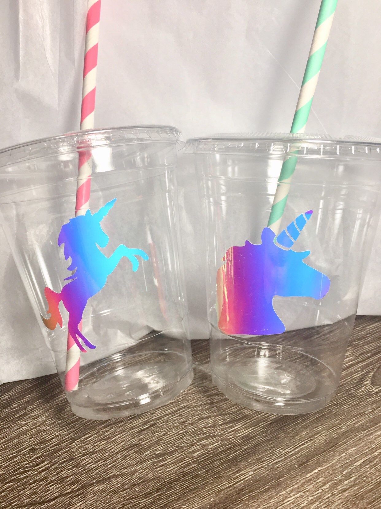 UNICORN PARTY CUPS Iridescent Color Changing Birthday Cup Set - Etsy