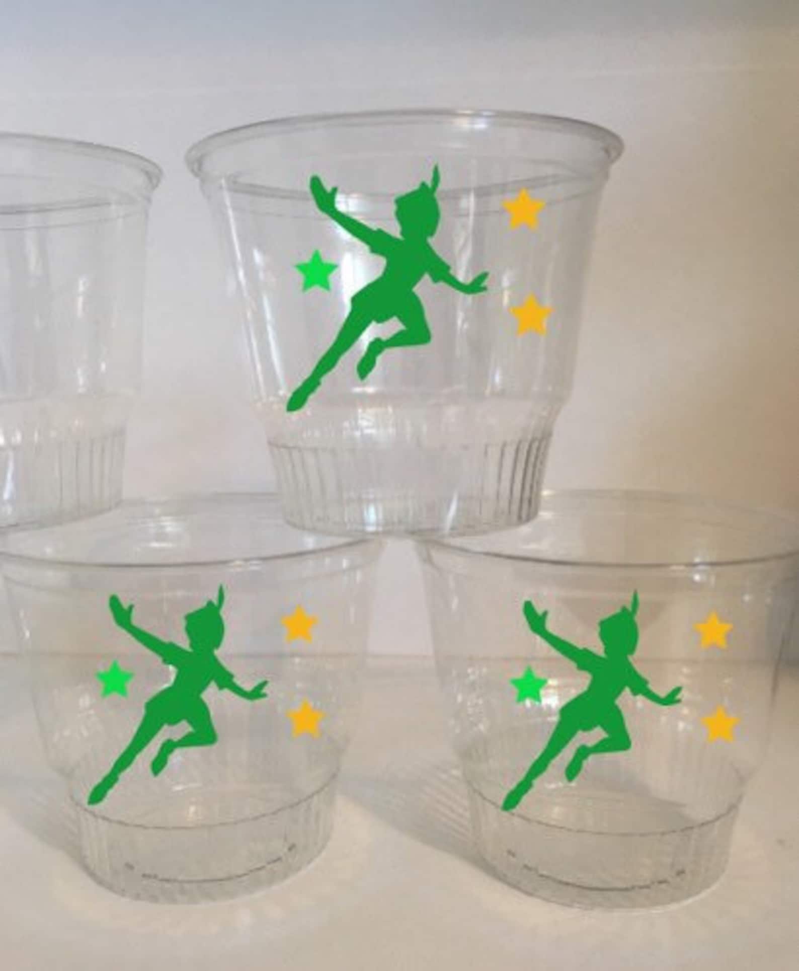 Peter Pan Dessert Party Cups Ice Cream Drink Favors Birthday | Etsy