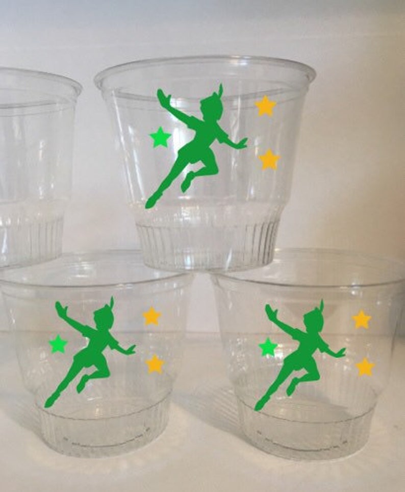 Peter Pan Dessert Party Cups Ice Cream Drink Favors Birthday Cup Set ...