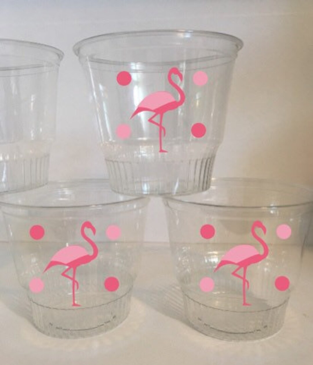 Flamingo Tropical Birthday Party Dessert Cups Favors Food Ice Cream ...