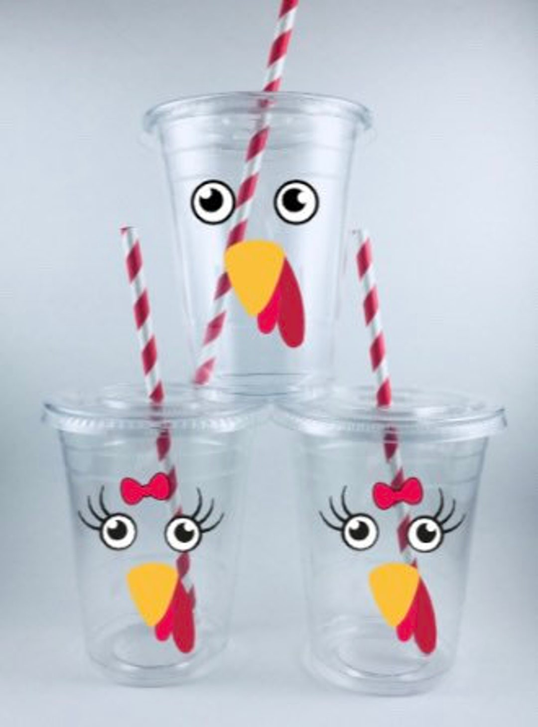 Turkey Thanksgiving Cups Disposable Kids Table Decorations Fall Dinner ...