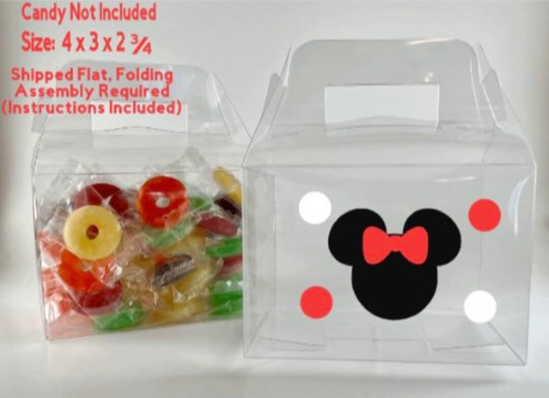 Minnie Mouse PARTY BOXES Empty Birthday Favors Candy Treat You Fill - Etsy