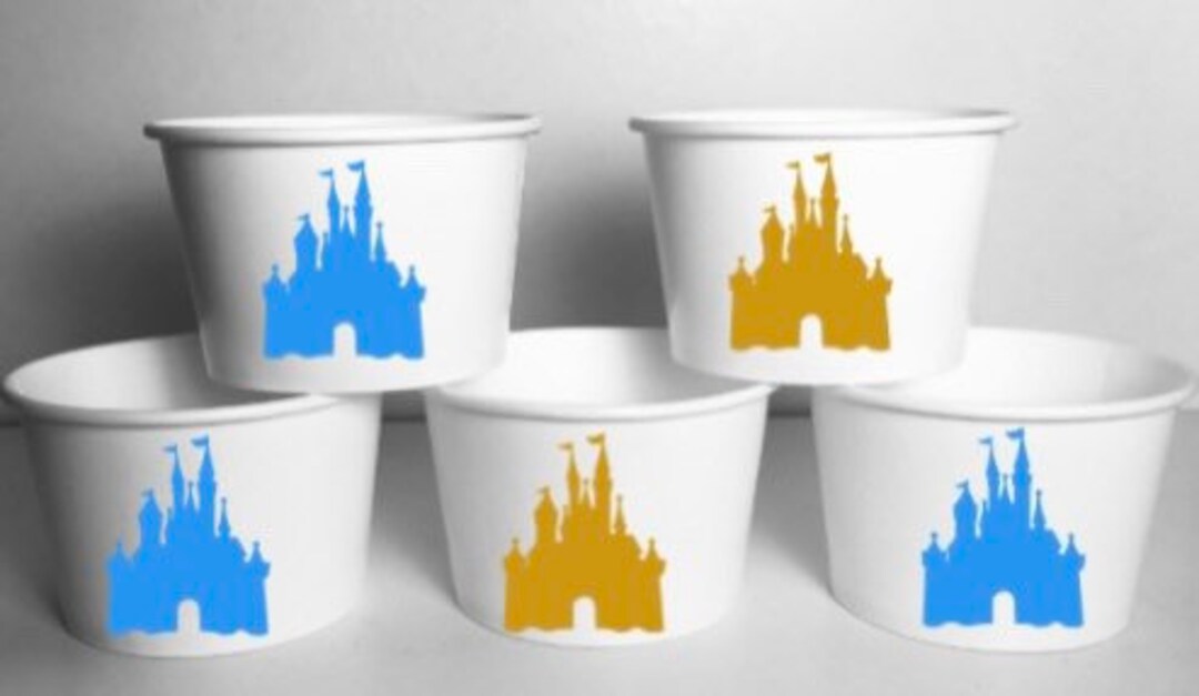 Castle PARTY Cups Birthday Food Treat Favors ANY COLORS Available Gold ...